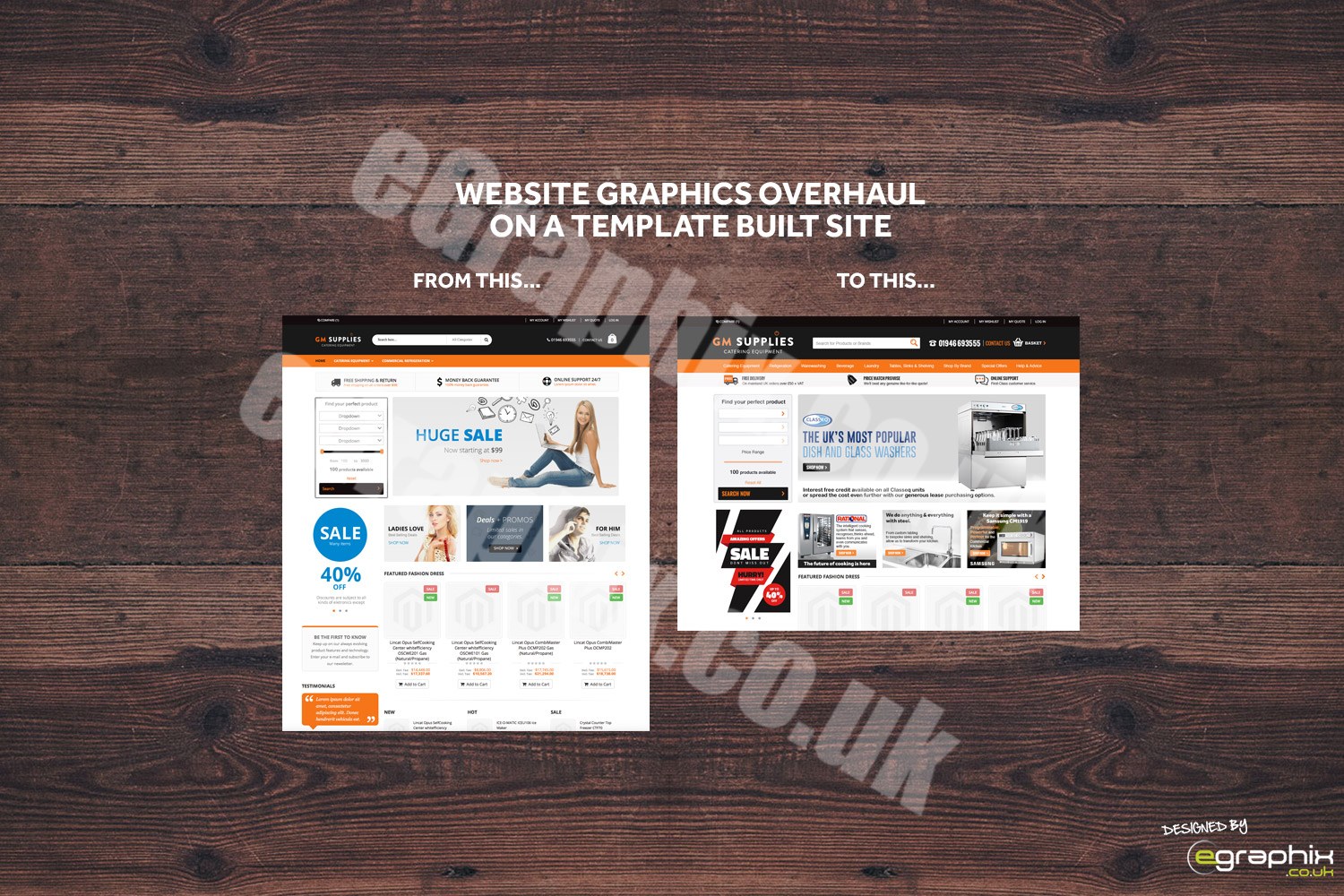 Our Portfolio - Custom Website Graphics Examples